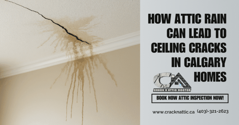 How Attic Rain Can Lead to Ceiling Cracks in Calgary Homes - Crack ...