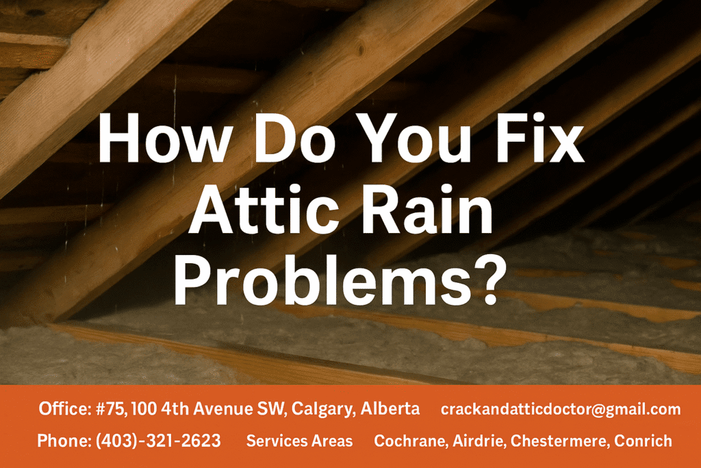 How do you fix attic rain problems? - Crack & Attic Doctor