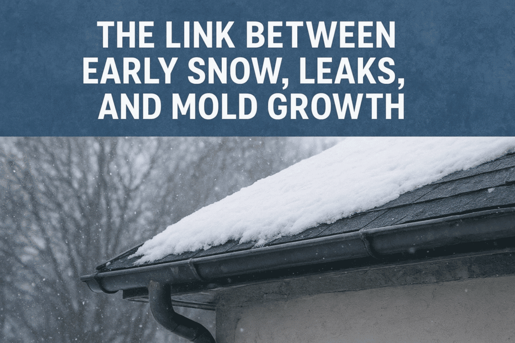 The Link Between Early Snow, Leaks, and Mold Growth - Crack & Attic Doctor