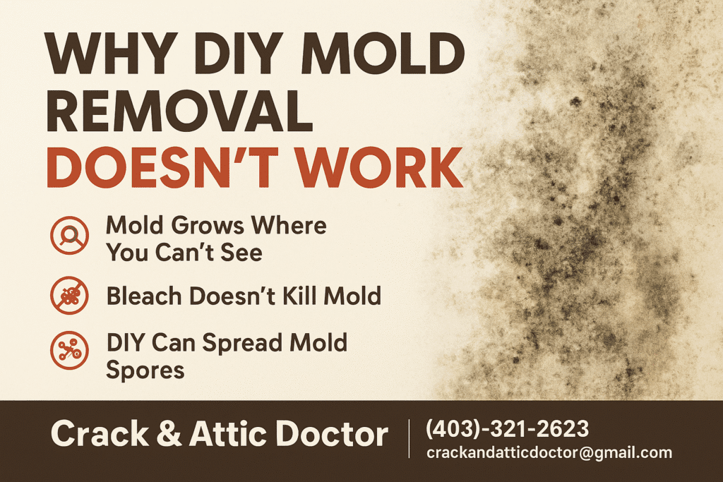 Why DIY Mold Removal Doesn’t Work - Crack & Attic Doctor